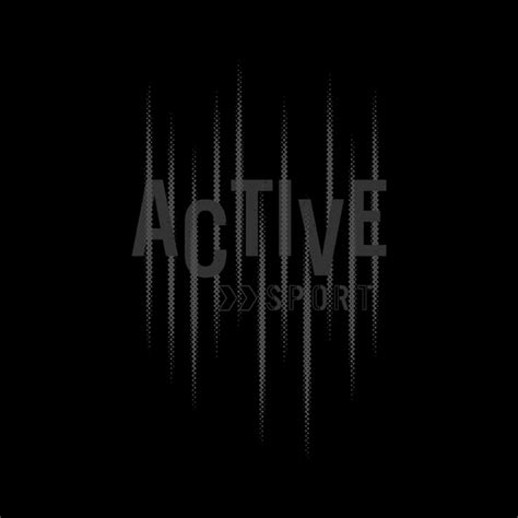 Premium Vector Active Sport Typography Abstract Design For T Shirt
