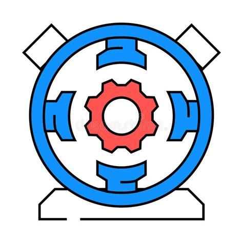 Dc Generator Electrical Engineer Icon Color Illustration Stock Vector Illustration Of Electric