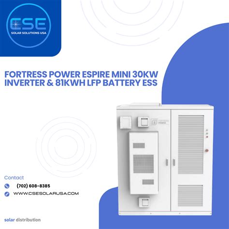 Fortress Power Espire Mini 30kw Inverter Cse Solar Usa