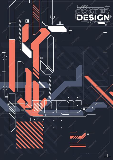 Киберпанк ретро футуристический плакат векторные иллюстрации Бесплатно векторы