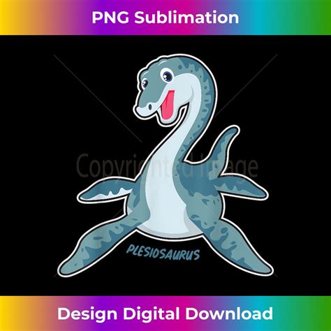 Cute Kawaii Plesiosaurus Dinosaurs Graphic Contemporary Pn Inspire