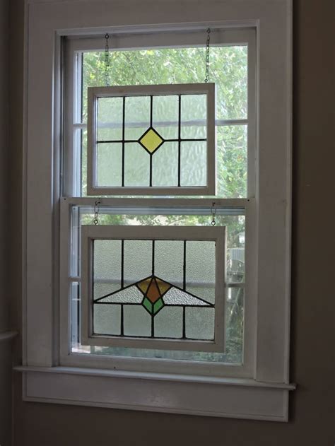 Antique Stained Glass Windows Hanging In Old Window Stained Glass