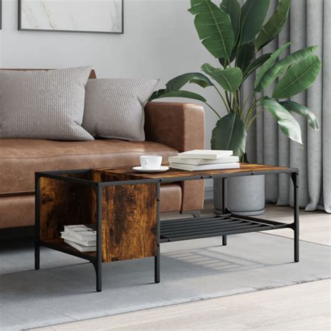 Ebern Designs Table basse à 4 pieds avec rangement Marjoria Wayfair