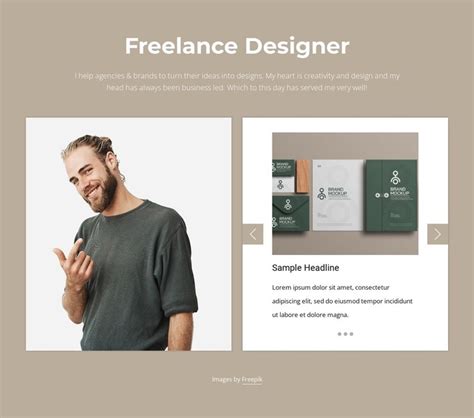 Brilliant Portfolio Wix Template Alternative