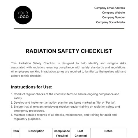 Free Building Decommissioning Checklist Template To Edit Online