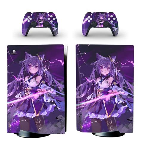 Genshin Impact Ps5 Disc Skin Sticker For Playstation 5 Console Amp 2