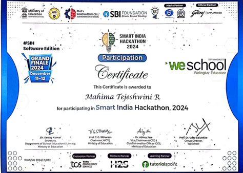 mahima tejeshwini r on linkedin sih2024 blacksquad innovation