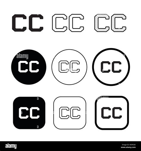 Creative Commons Icon Symbol Sign Stock Vector Image And Art Alamy