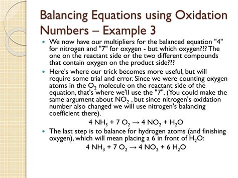 Ppt 73 Balancing Redox Reactions Using Oxidation Numbers