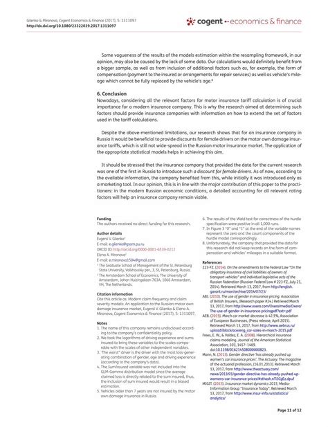 Pdf Modern Claim Frequency And Claim Severity Models An · In