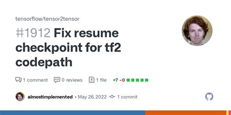 Fix Resume Checkpoint For Tf2 Codepath By Almostimplemented Pull
