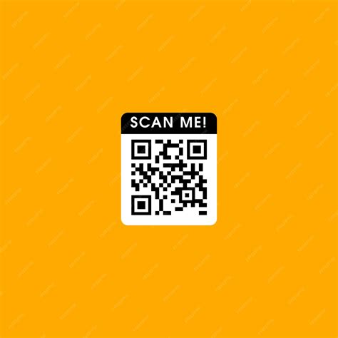 Шаблон векторного Qr кода отсканируй мне Qr код Премиум векторы