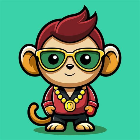 Archivo Vectorial De Monos Elegante Vector Premium