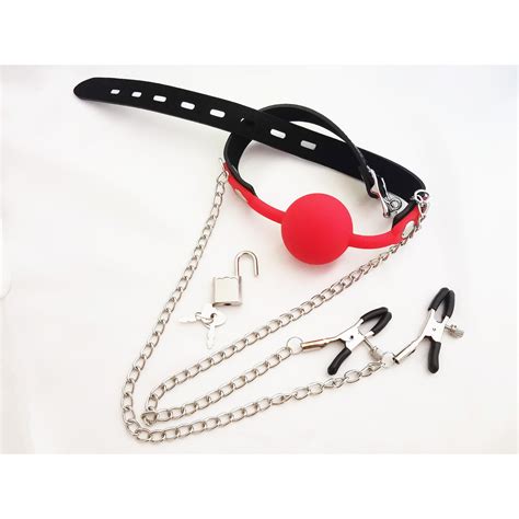 Pink Ball Gagred Ball Gagblack Mouth Gagbdsm Gear For Women Etsy