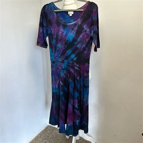 Lularoe Dresses Custom Tie Dye Lularoe Nicole Dress Poshmark