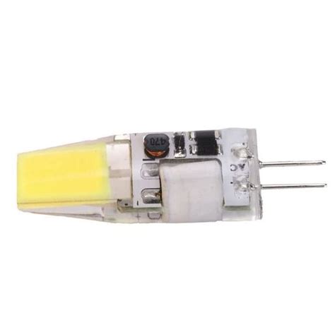 GOTOTOP ampoule à 2 broches G4 LED COB Ampoule 5W 600LM Silicone Lustre