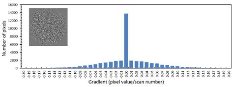 Histogram Of Gradients Obtained From Zero Scan Extrapolation Inset