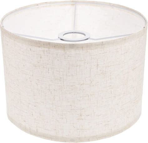 Shengrui Cylinder Drum Lampshade Natural Linen Lamp Shades Fabric
