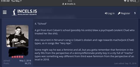 I See Mr Incel Is Trying To Find Incel Meanings In Songs That Dont