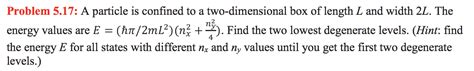 Solved Problem 517 A Particle Is Confined To A