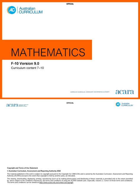 Mathematics Curriculum Content 7 10 V9 Pdf Area Triangle