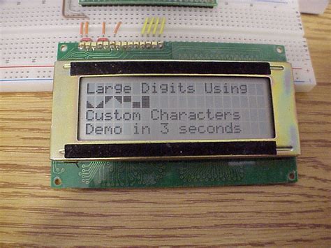 Large Digits On A 4x20 LCD Electronic Products