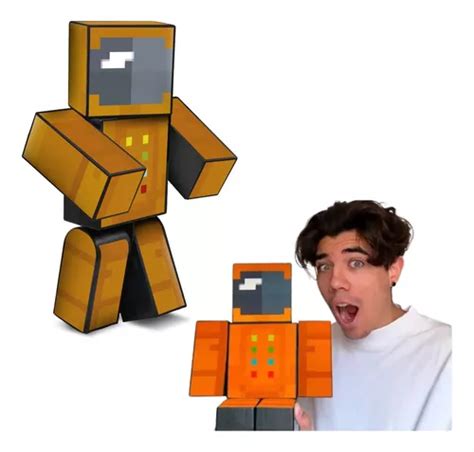 Boneco Zoom 35 Cm Minecraft Turma Do Problems Algazarra Parcelamento