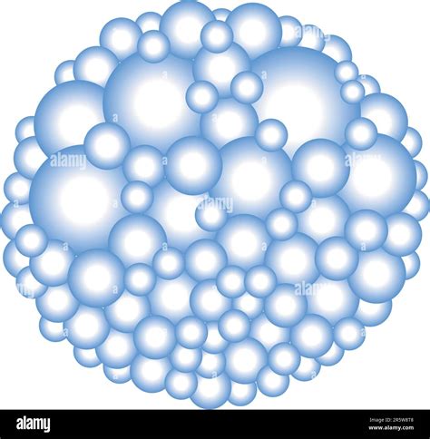 Editable Vector Illustration Of Bubbles With Each Bubble As A Separate Moveable Object Stock