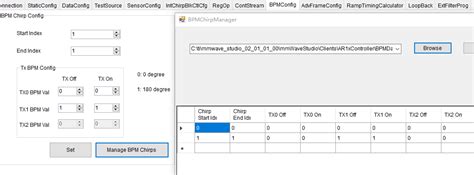 IWR BOOST Mmwave Studio How To Config Correct BPM Mode Sensors Forum Sensors TI E E
