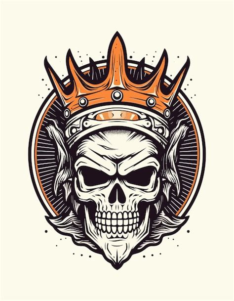 Diseño de logotipo de un guerrero calavera que evoca un sentido de
