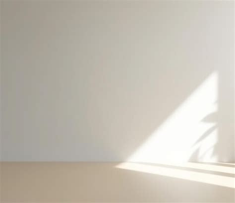 Premium Ai Image Minimalistic Light Background With Blurred Foliage
