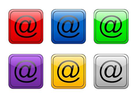 Premium Vector Rounded Square Button Email