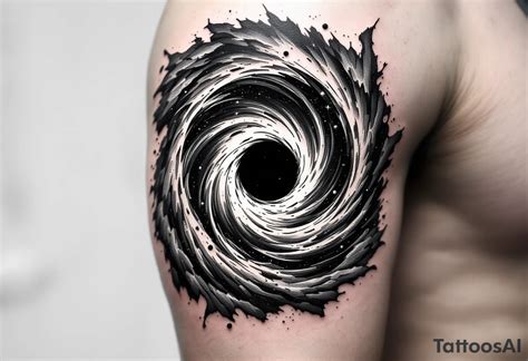 Two Different Universes On Separate Sides Of A Black Hole Tattoo Idea Tattoosai