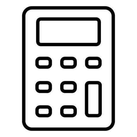 Premium Vector Calculator Line Icon Vector Design Logo And Ilustration