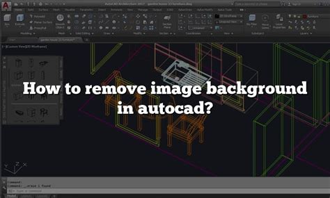 How To Remove Image Background In Autocad