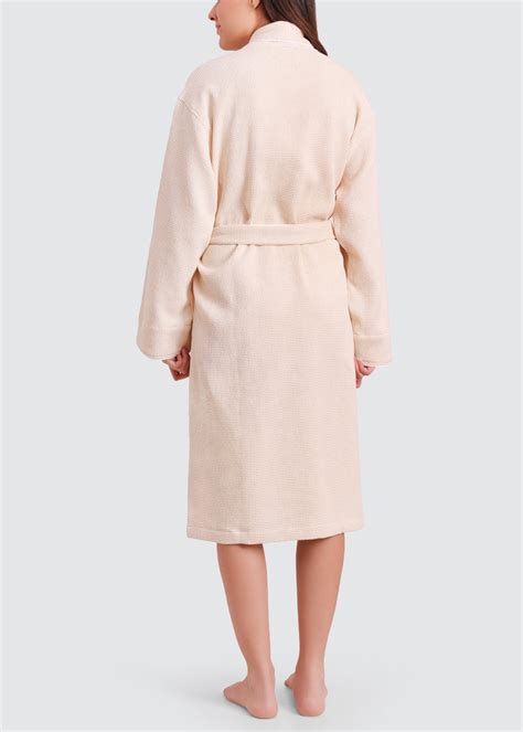 Womens Organic Waffle Weave Spa Bath Robes 3 Colors By Viverano Organics