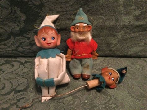 Vintage Knee Hugging Elf And Friends 4772916728