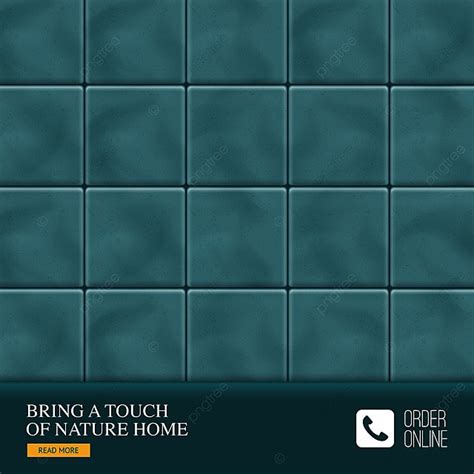Realistic Ceramic Floor Tiles Background With Bring A Touch Of Nature