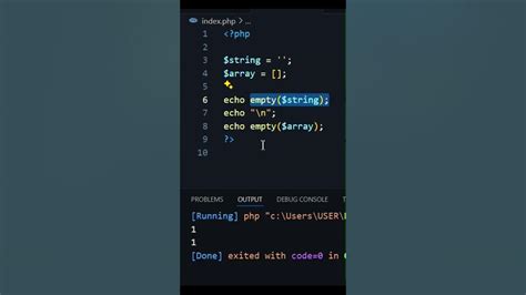 Checking For Empty Variables In Php Programming Coding Tutorial Knowledge Php Shorts