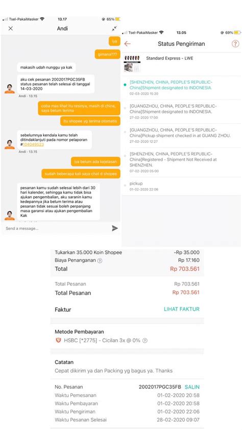 Belanja Di Shopee Berbulan Bulan Menunggu Barang Tidak Diterima Tapi Status Pesanan Otomatis