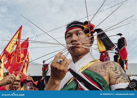 Singkawang Tatung Festival Editorial Stock Image Image Of Culture 96098914