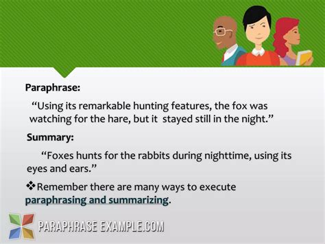 Paraphrase Vs Summary PPTX
