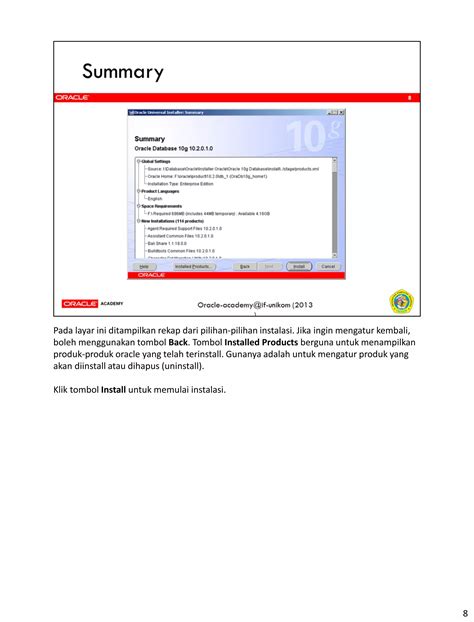 01 Instalasi Software Oracle Database PDF