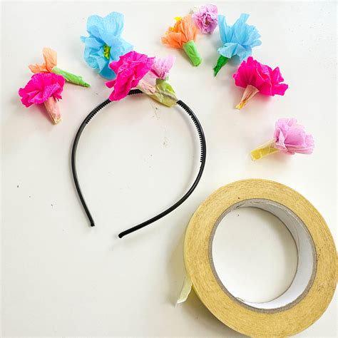 Anleitung Blumenkranz Basteln Aus Krepppapier Super Einfach Funkelfaden