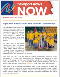 Triple Helix Robotics Featured In Newport News Now Triple Helix Robotics