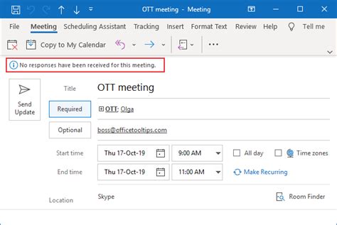 Outlook Calendar Invite No Response Required Prntbl