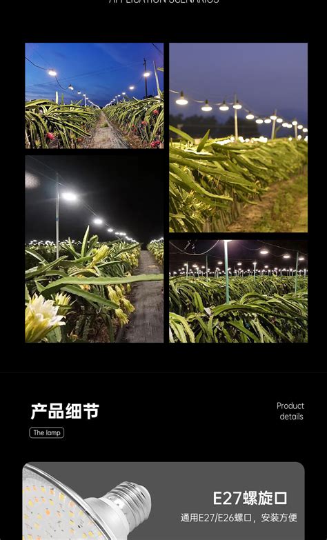 18w火龙果补光灯 Led植物生长灯 草莓蔬菜大棚温室全光谱补光灯 阿里巴巴