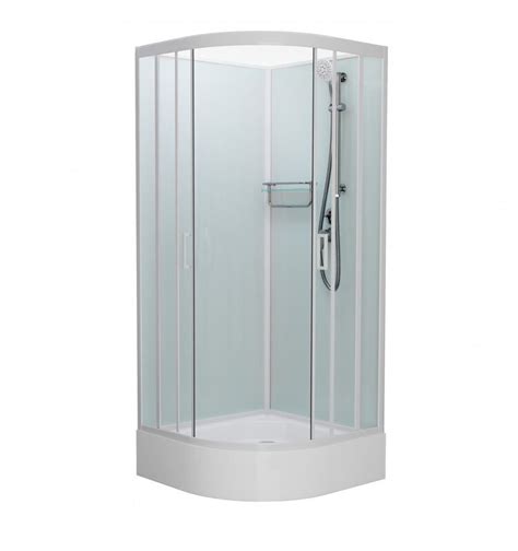 Душевая кабина Frank F400/1 М White без крыши, 100 х 100 см, средний ...