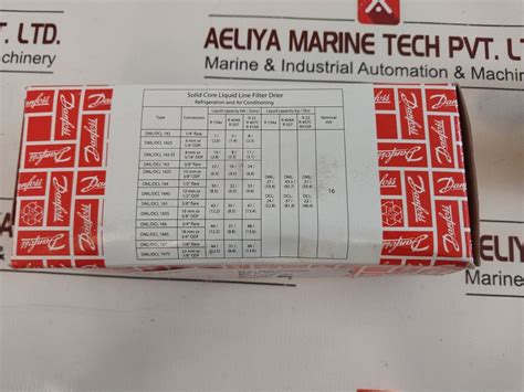 Danfoss Dml 164 Hermetic Filter Drier Aeliya Marine