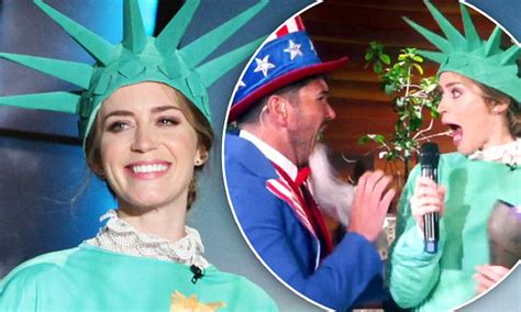 Emily Blunt Scared Witless By Uncle Sam As Shes Pranked By Ellen